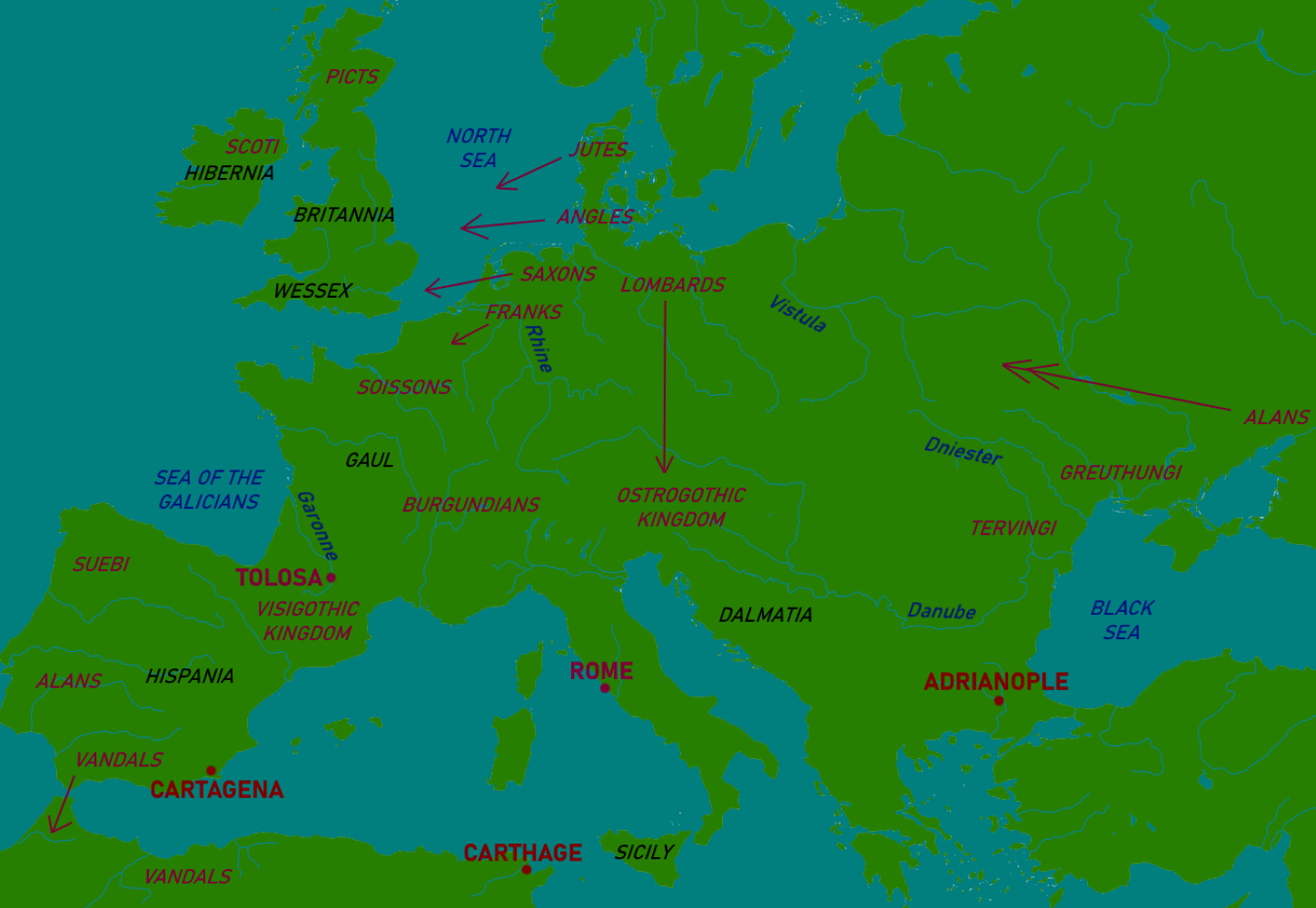 Vol 3 Ep 55 – Migration Period of Europe – History of the World podcast