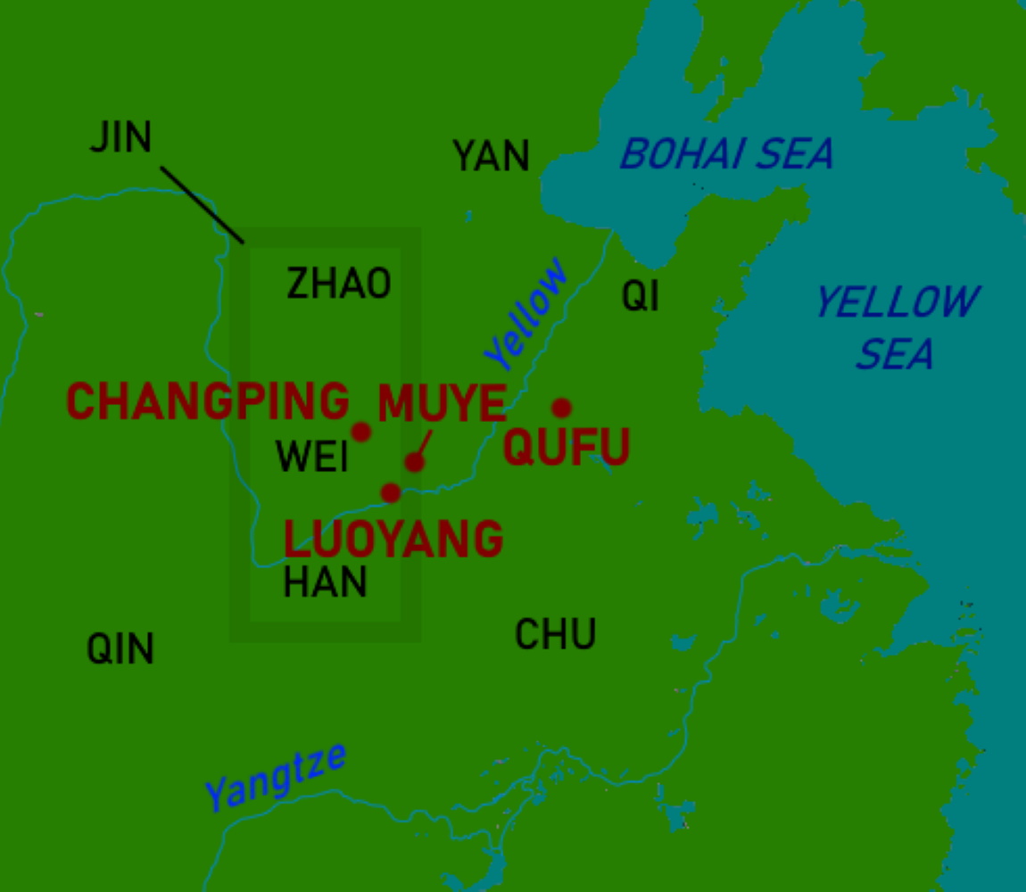 Zhou Dynasty Map Map Of China Overlaid With The 7 Warring States (Qin,
